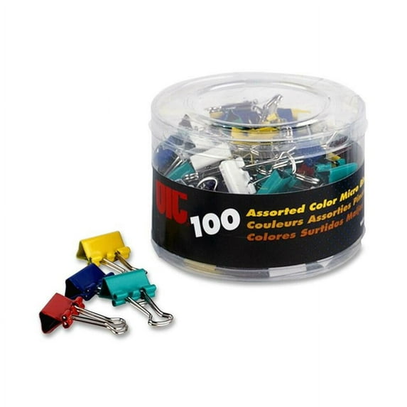 Staples Micro Colored Binder Clips 1/2" Size with 1/8" Capacity 614399 ...