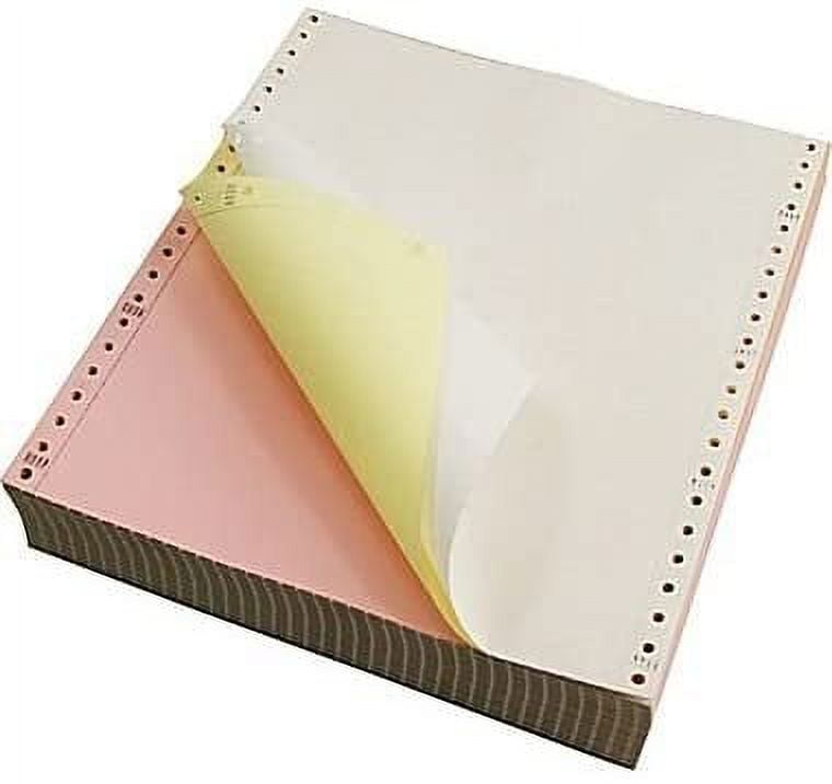 Staples Multi-Part Colored Computer Paper, 9 1/2" x 11", 3-Part ...