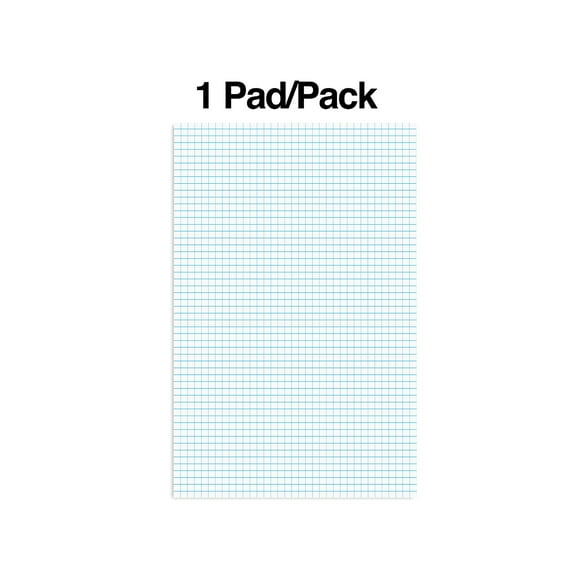 Staples Notepads 11" x 17" Graph Ruled White 50 Sheets/Pad 3/Pack ...