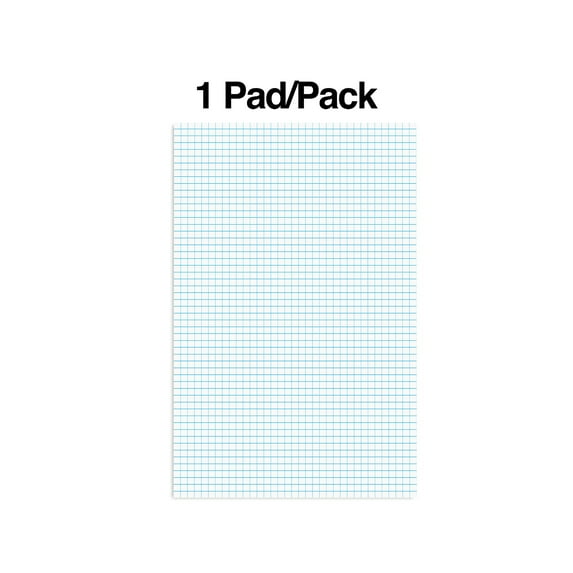 Staples Notepads 11" x 17" Graph Ruled White 50 Sheets/Pad 3/Pack ...