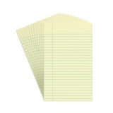 Staples Notepads 5" x 8" Narrow Ruled Canary 50 Sh./Pad 12 Pads/PK ...