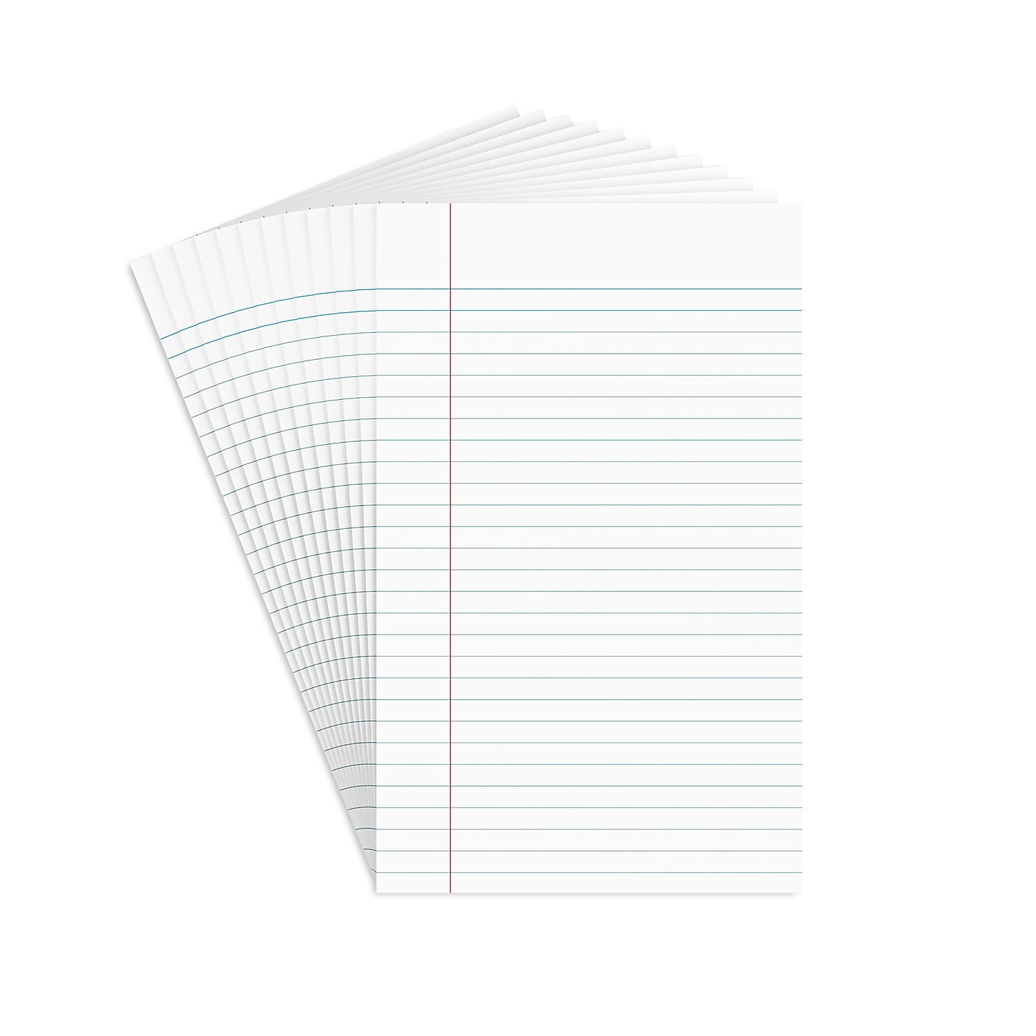 Staples Notepads 5" x 8" Narrow White 50 Sh./Pad 12 Pads/PK TR57330 ...