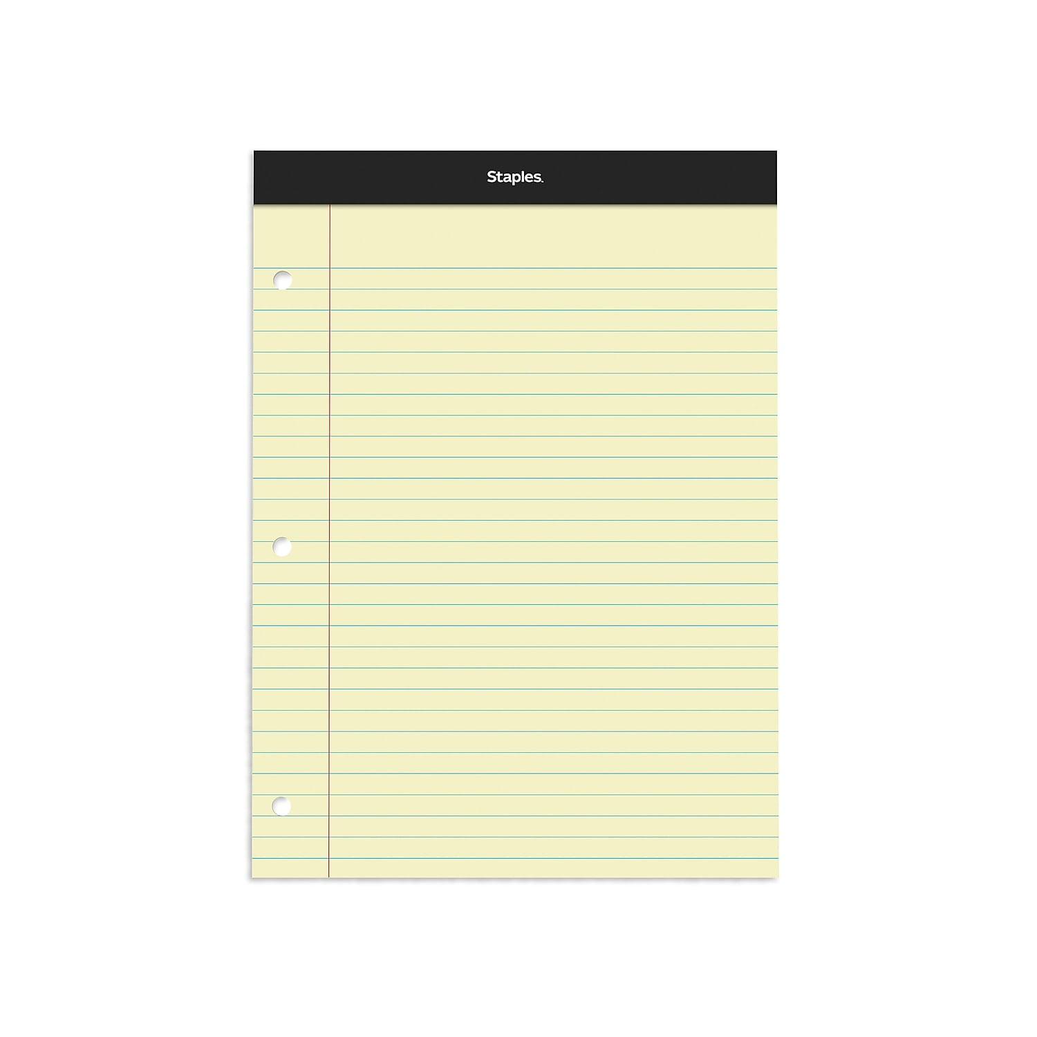 Staples Notepads 8.5" x 11.75" Wide Yellow 100 Sh./Pad 6 Pads/PK 478871 ...
