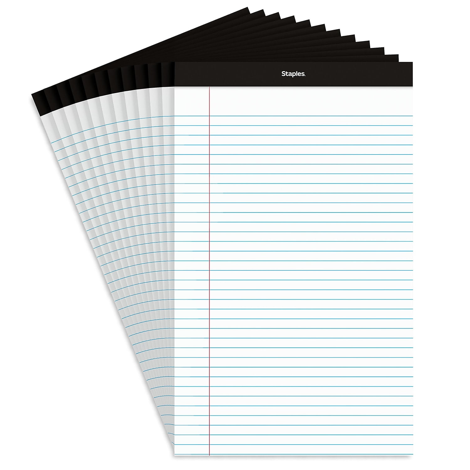 "Staples Legal Notepads, Office Supplies Paper Stationery, White Wide ...