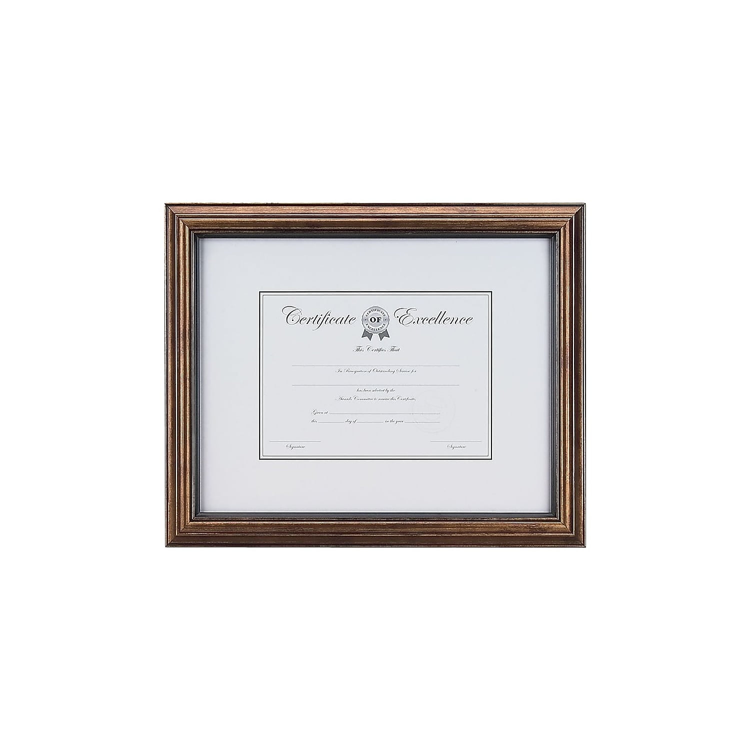 Staples Plastic Certificate Frame Bronze (53121/20189) 810921 - Walmart.com