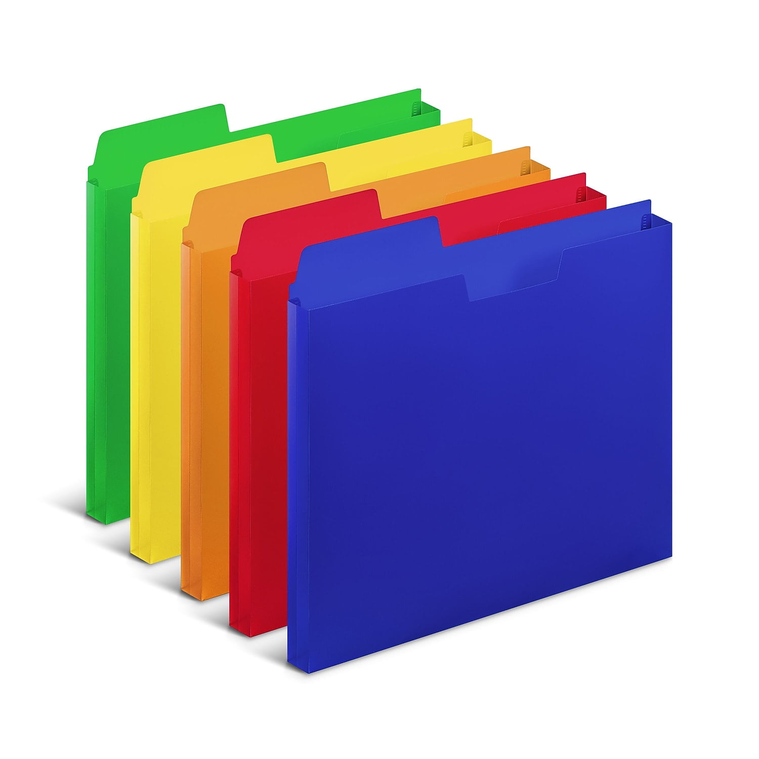 Staples, Plastic File Pockets, TR20674, Assorted Colors 11.93"x10.20 ...