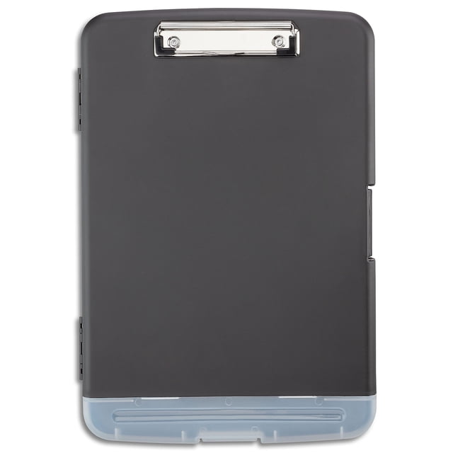 Staples Black Plastic Storage Clipboard for Document Organization ...