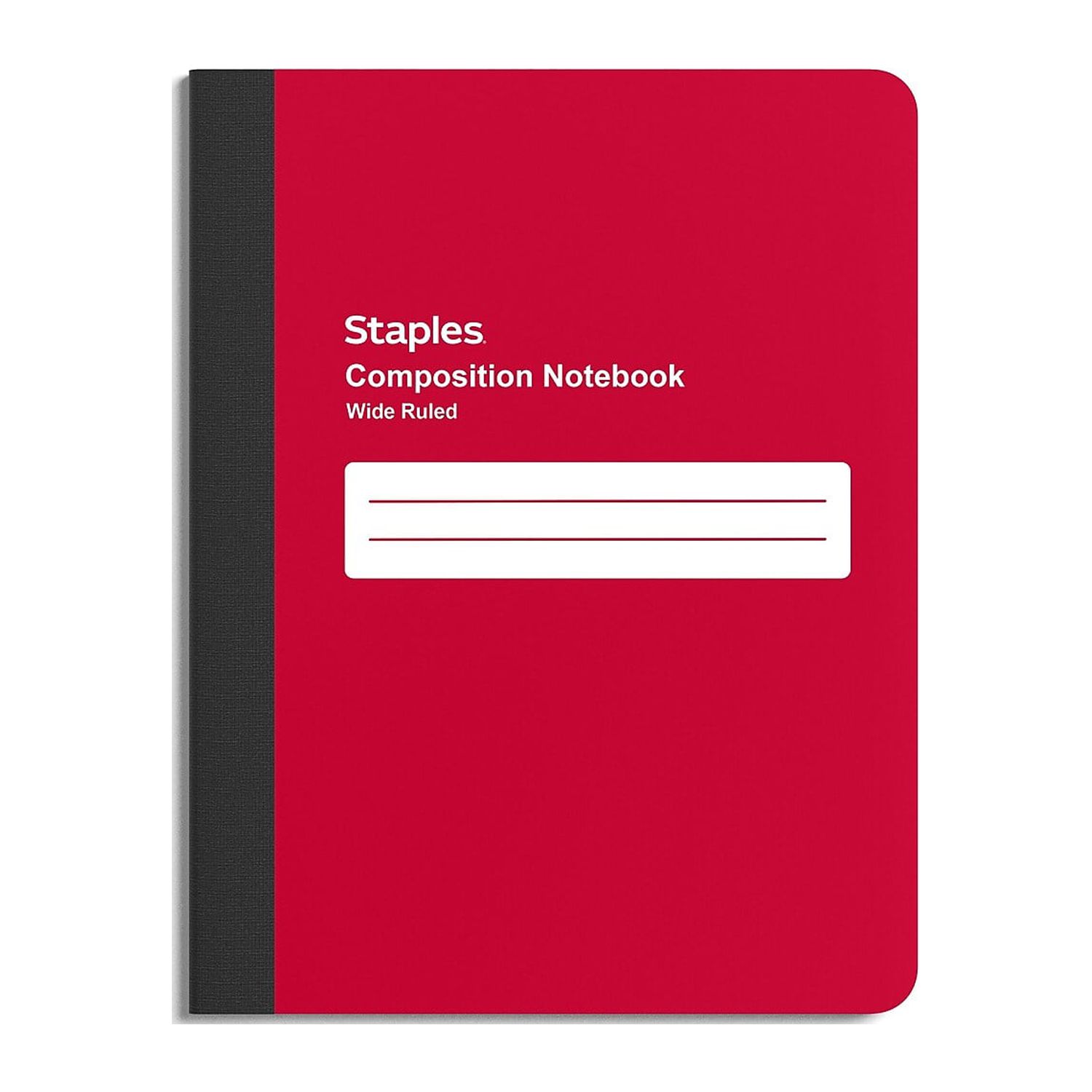Staples Poly Composition Notebook Wide Ruled 9 3 4 X 7 1 2 Red 964574 Staples Poly Composition Notebook Wide Ruled 9 3 4 X 7 1 2 Red 964574