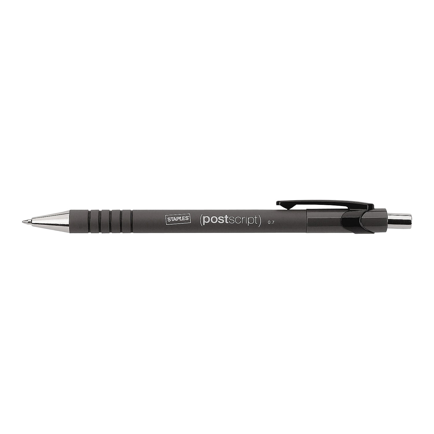 Staples Postscript Retractable Ballpoint Pens Fine Point Black Ink 36 ...