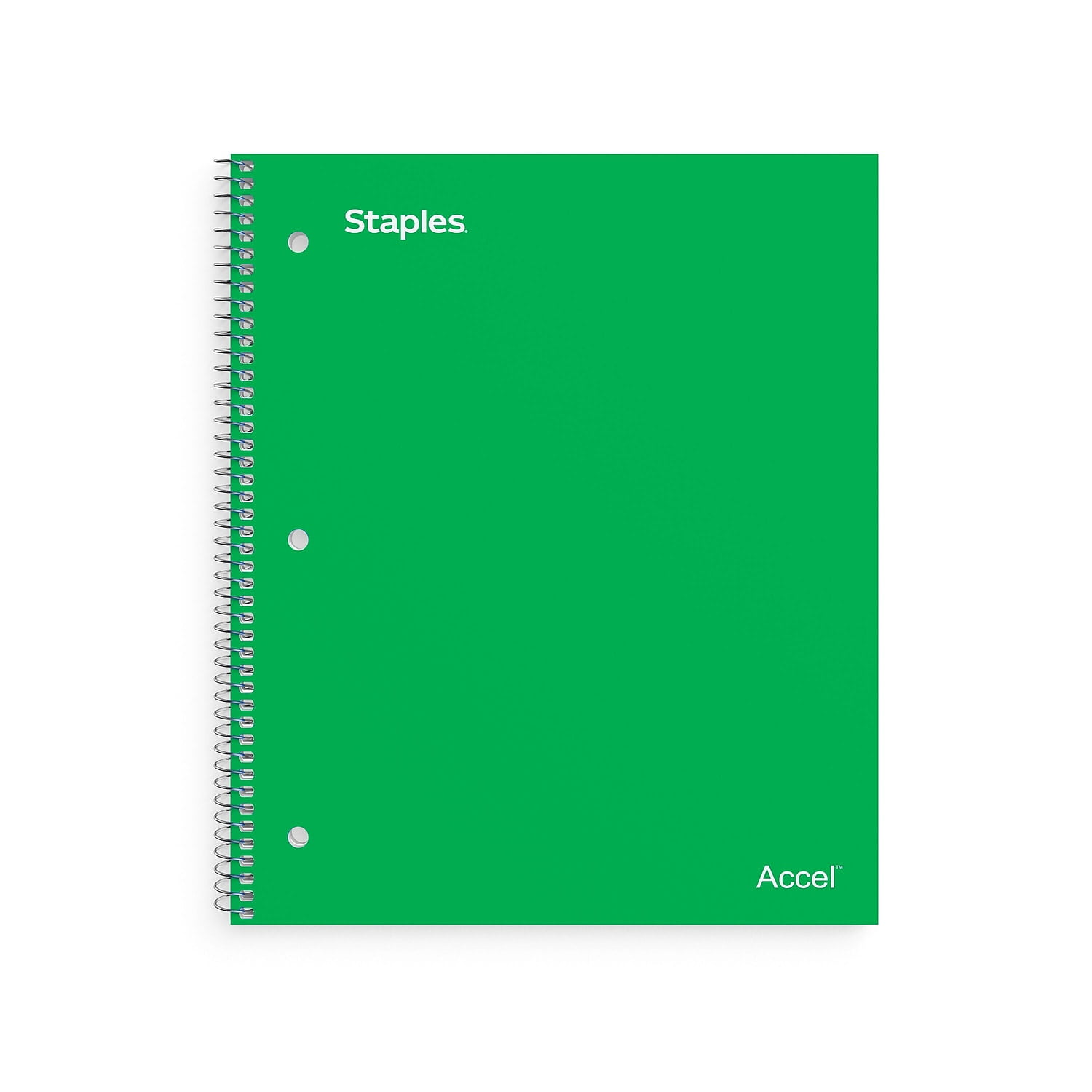 Staples Premium 1-Subject Notebook 8" x 10.5" Wide Ruled 100 Sheets ...
