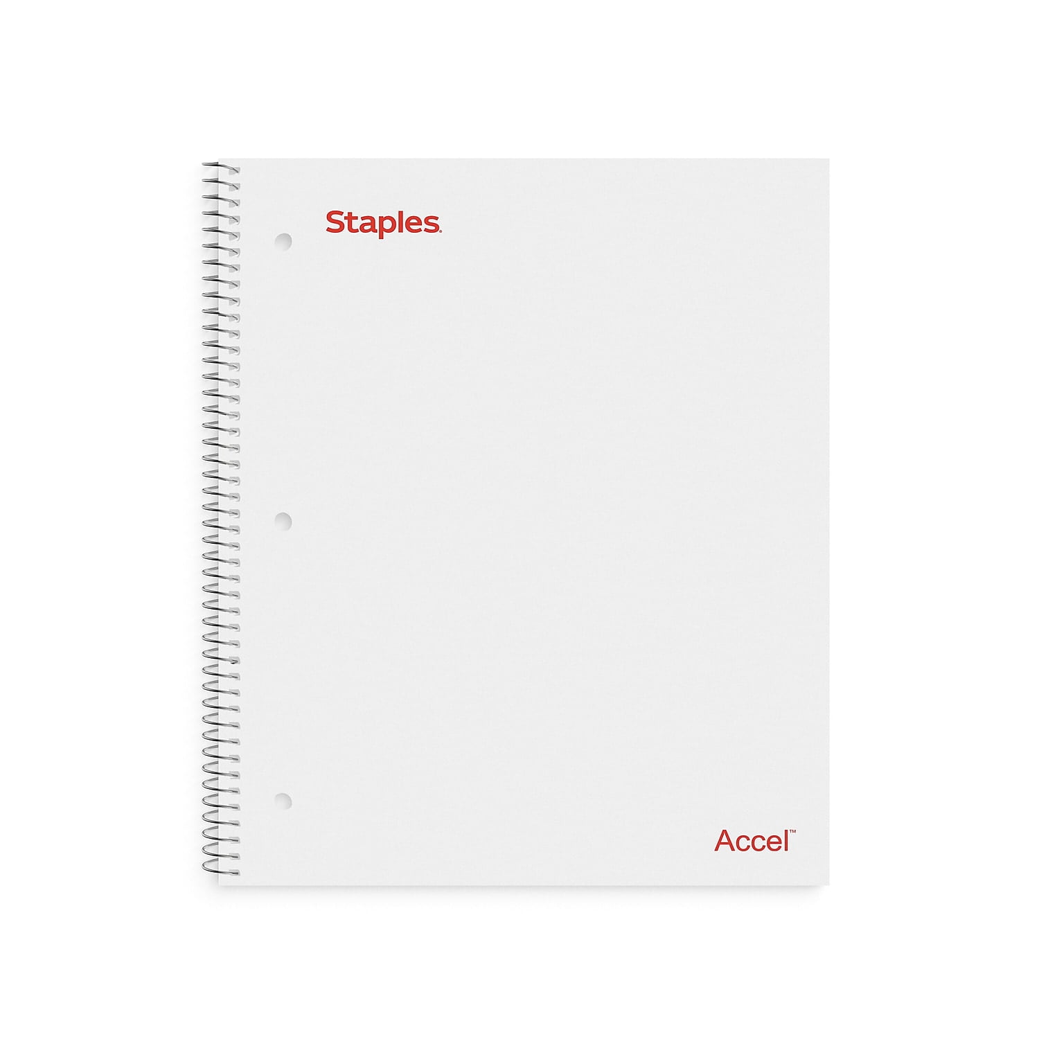 Staples Premium 1-Subject Notebook 8" x 10.5" Wide Ruled 100 Sheets ...