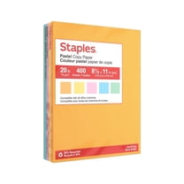 Lettermark Colors 30% Recycled Colored Paper 20 lbs. 8.5" x 11" Cream ...