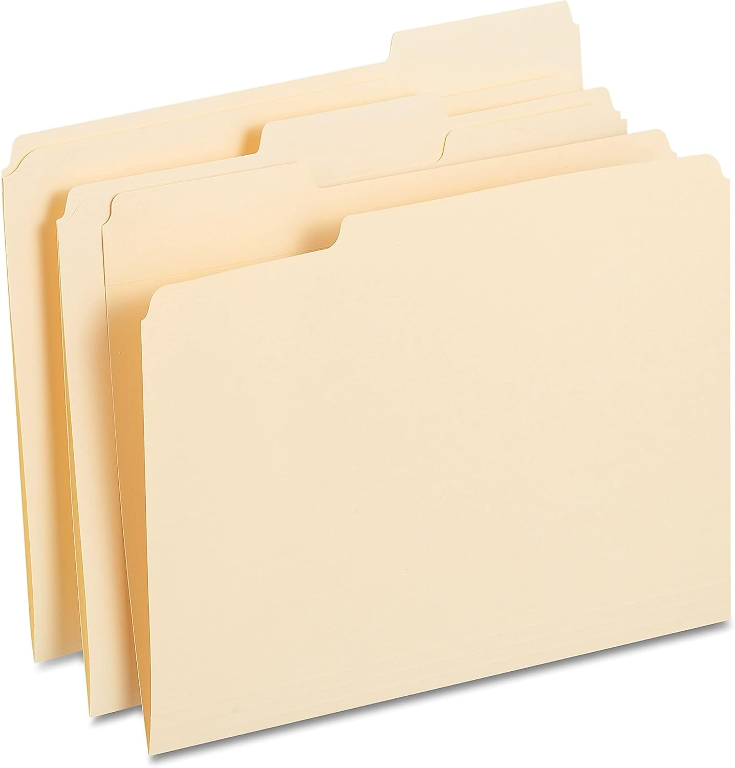Staples Reinforced File Folders, 1/3 Cut, Letter Size, Manila, 500 ...