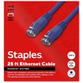 Staples TECH 25 ft. Cat-6 Ethernet Cable Male to Male Blue (ST62451 ...