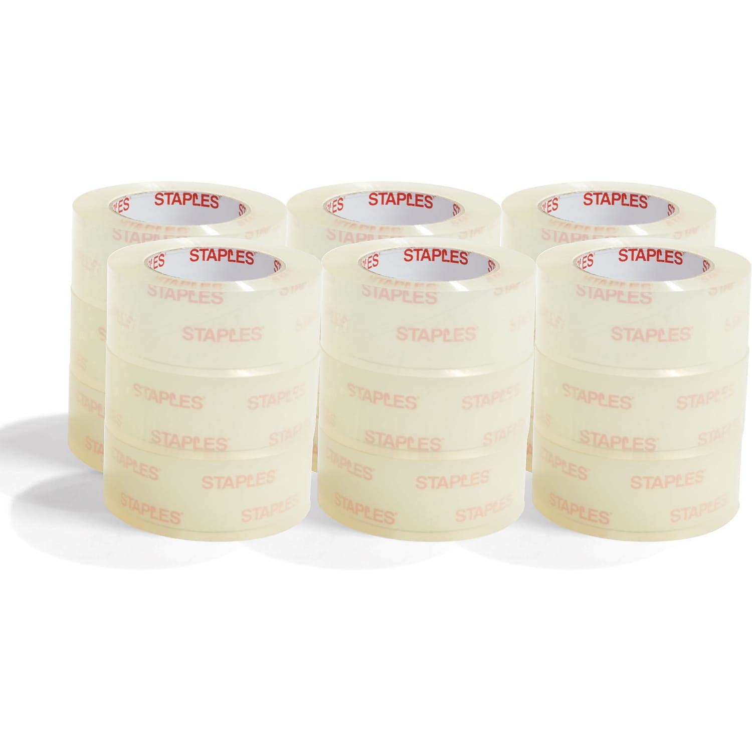 Staples Heavy Duty Packing Tape 1.88" x 54.6 Yds Clear 18/Rolls ...