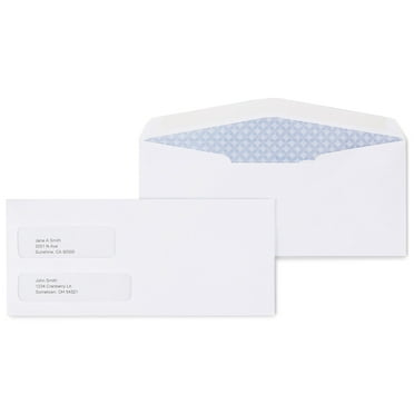 Quality Park Double Window Envelopes for Checks & Invoices, Size 10, 4 ...