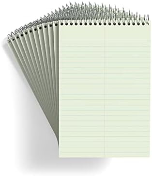 Staples Steno Pads, 6-inch x 9-inch, Gregg Ruled, Green, 80 Sheets/Pad ...