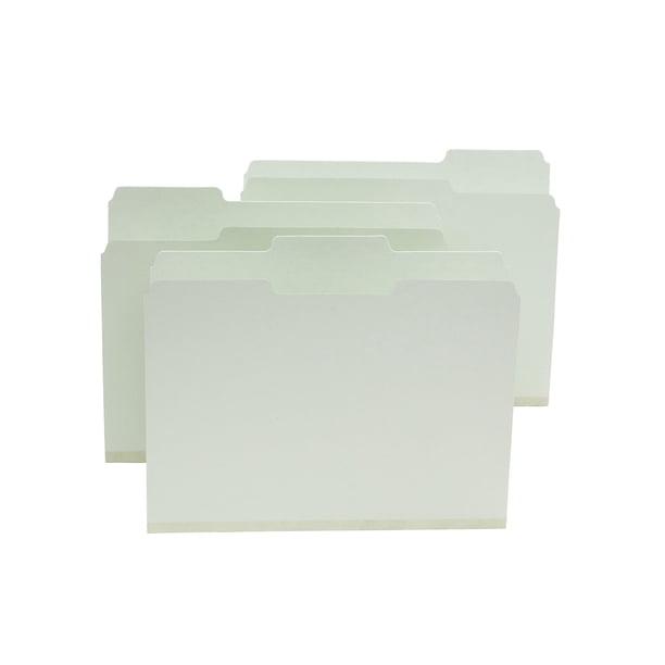 Staples Top Tab Pressboard File Folders Letter Size Light Green 410506 ...