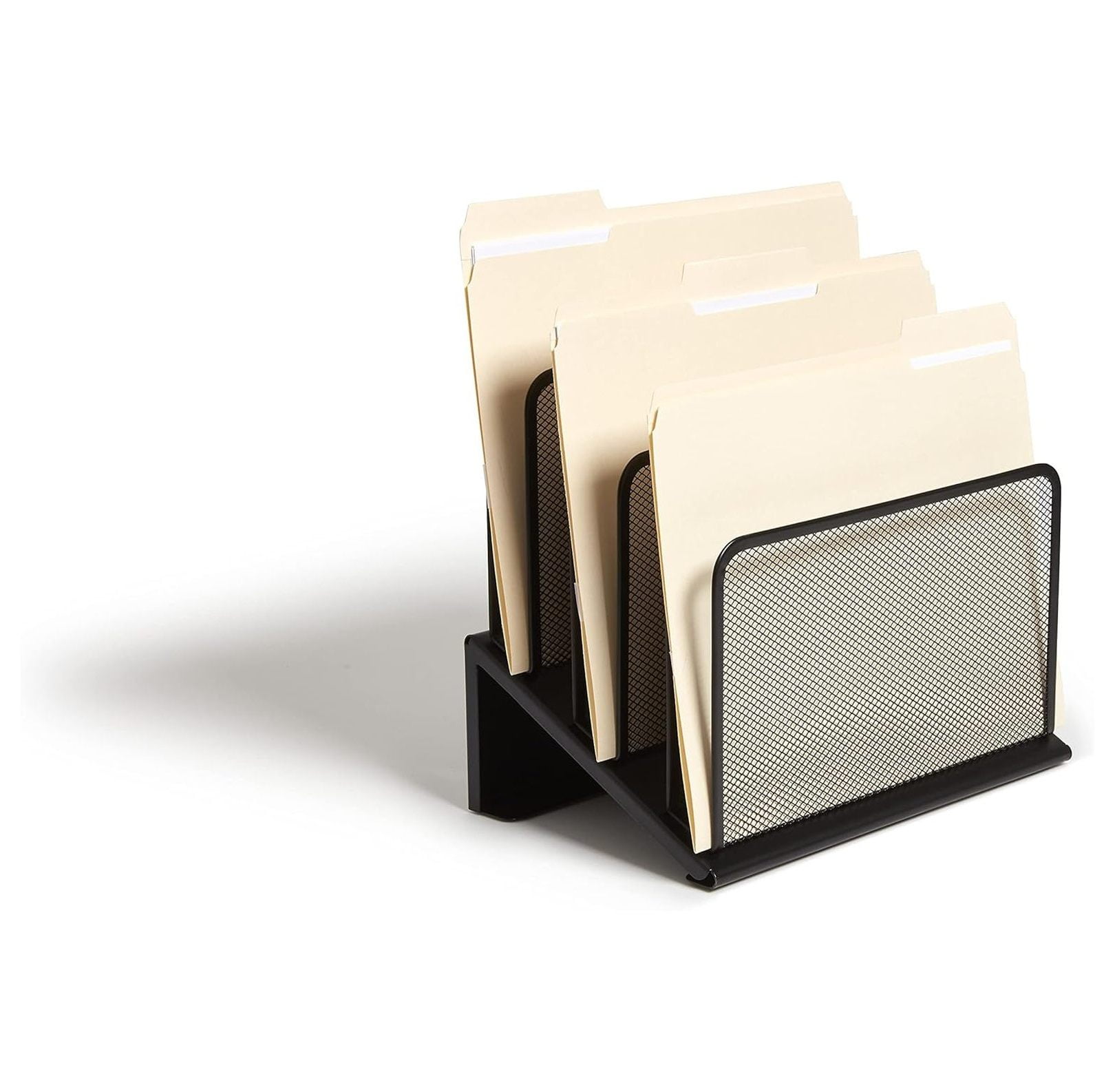 Staples Wire Mesh Desk Organizer, 5 Compartments - Black Office & Home ...