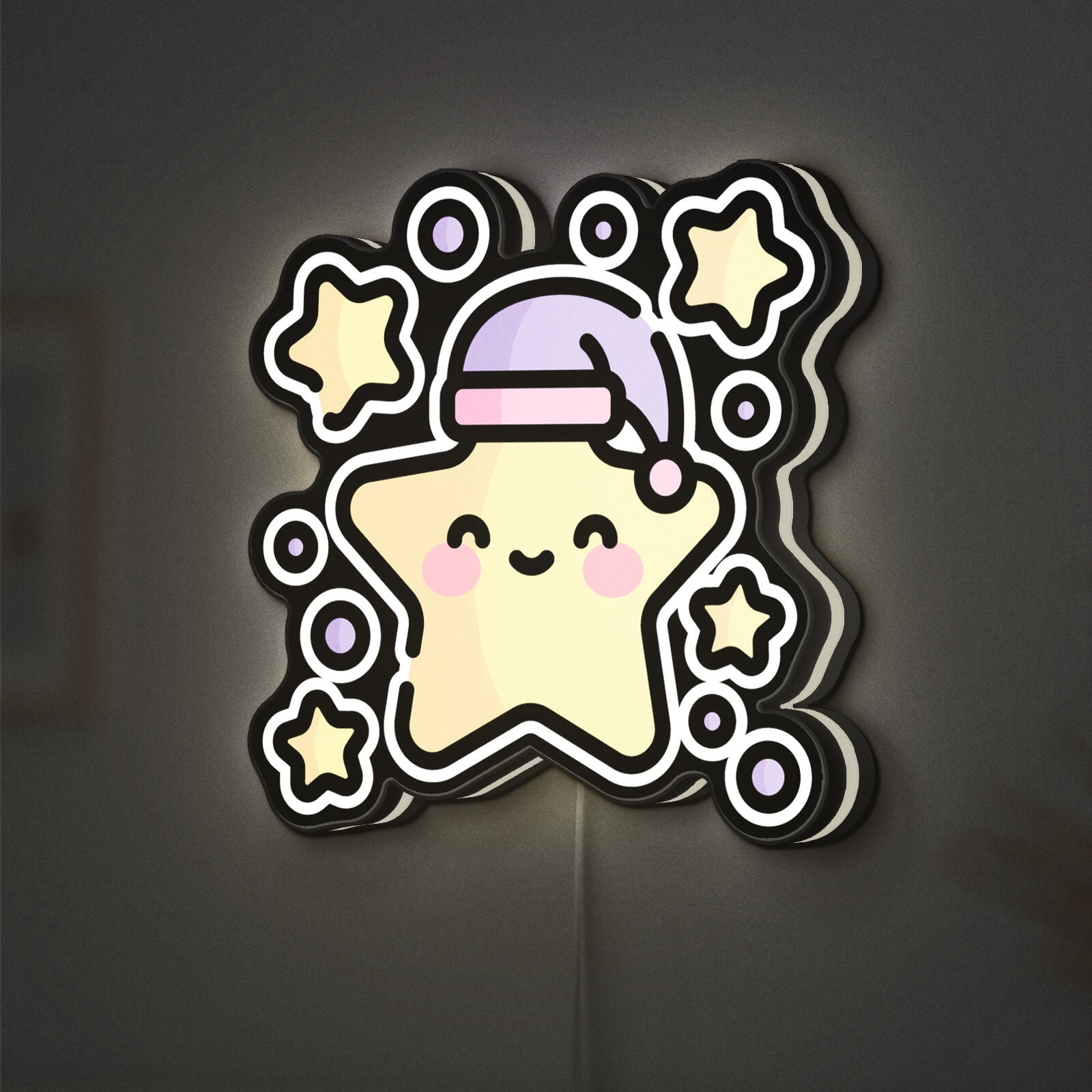 Star 3D Novelty Light Box for Bedrooms, Night Sky Decor, Ideal for ...