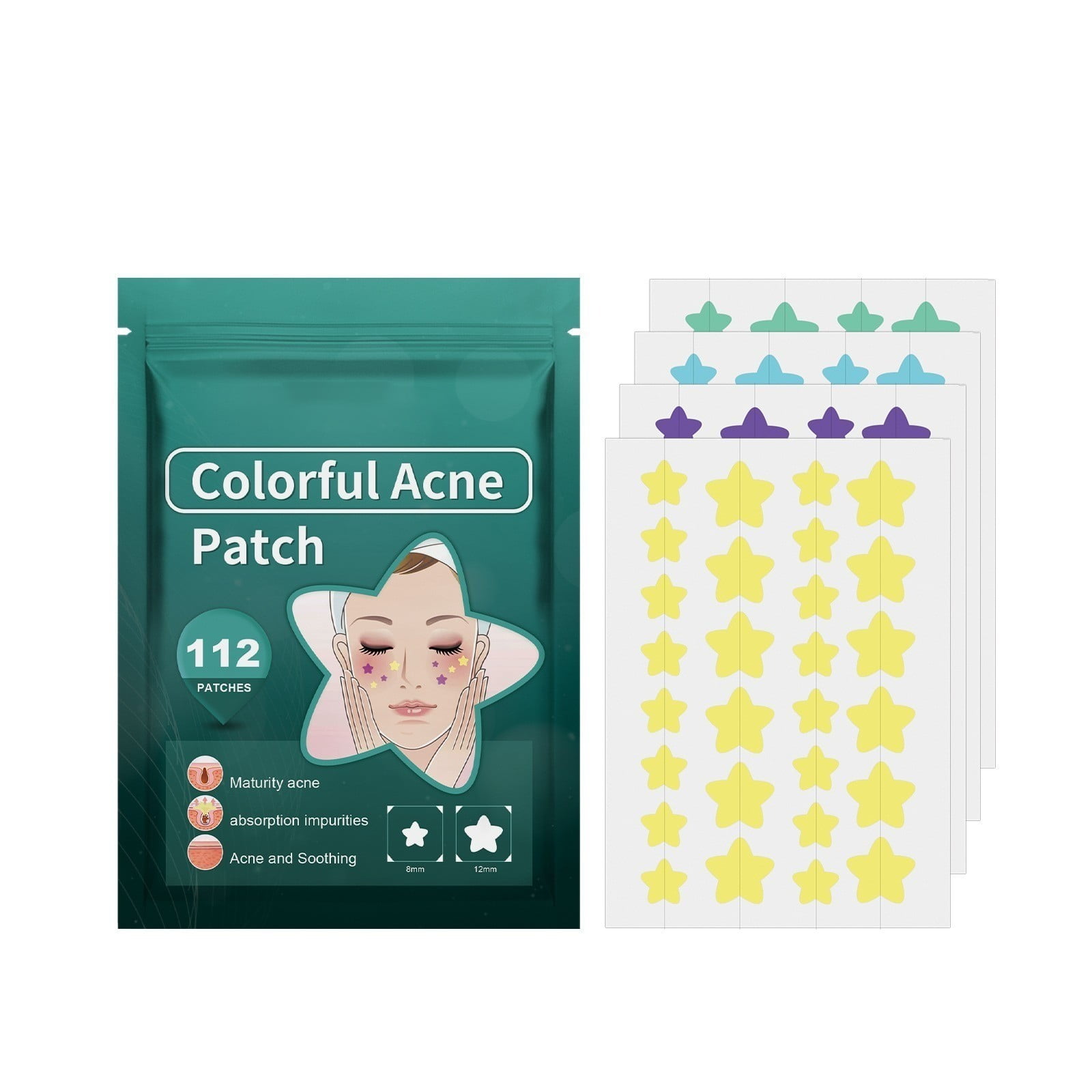 Star Acne Patch Pimple Acne Spots Pimple Marks Cover Acne Pimple Patch ...