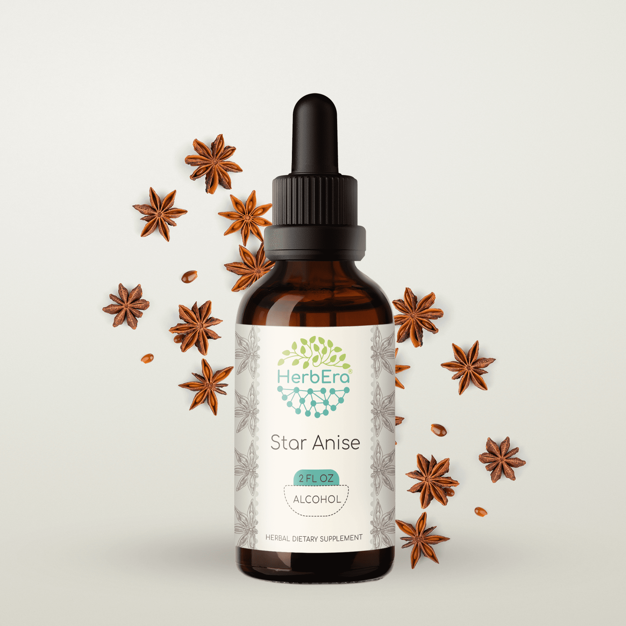 Star Anise Alcohol Herbal Extract Tincture, Super-Concentrated Organic ...