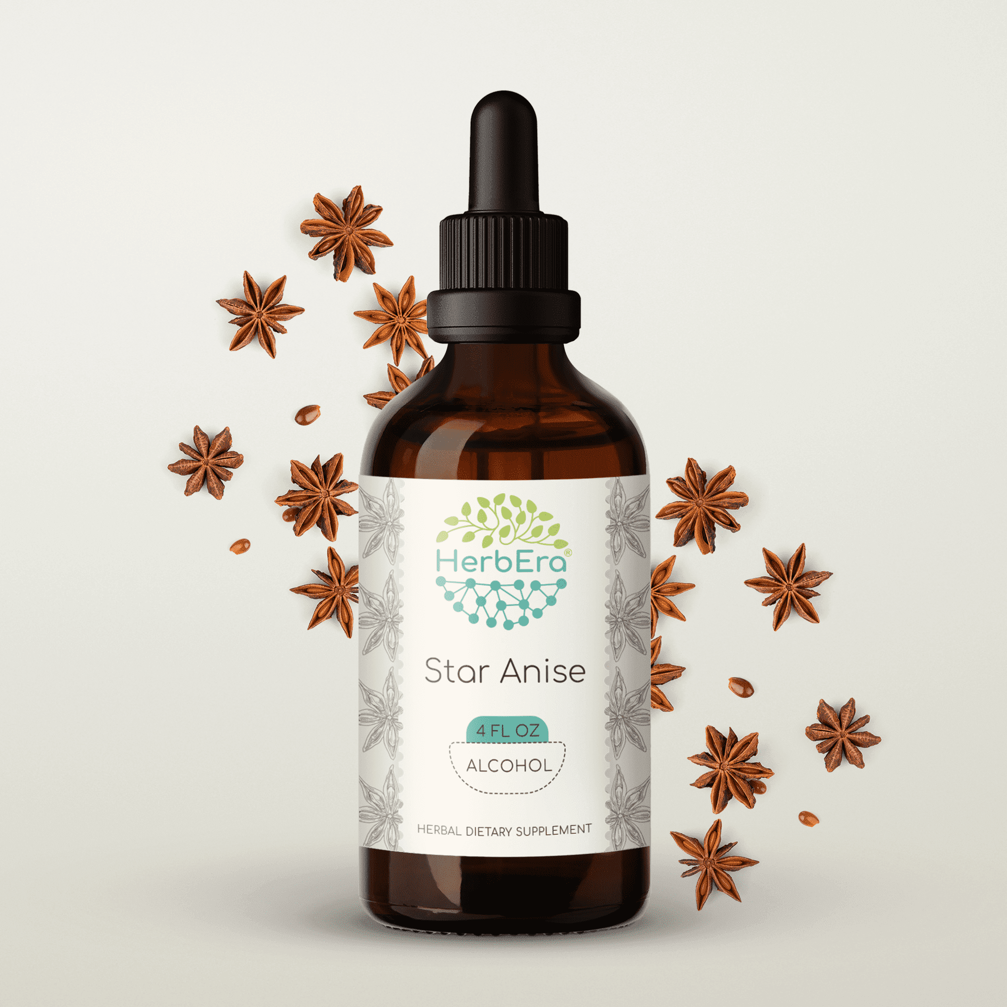 HerbEra Star Anise Tincture, Herbal Dietary Supplement for Digestive ...