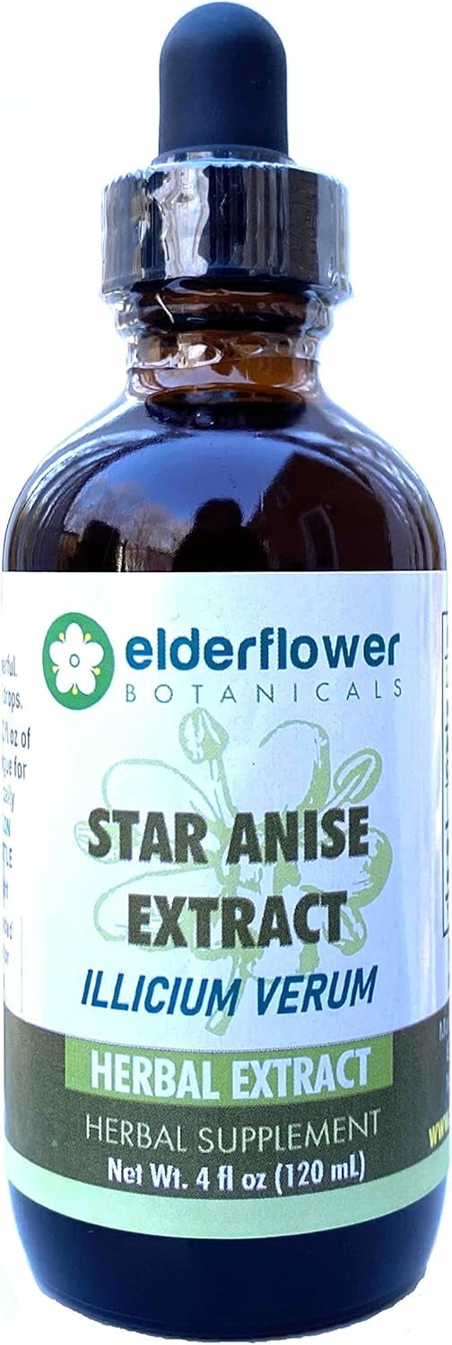 Star Anise Extract, Organic, Shikimic Acid, Illicium Verum (2 Fl Oz ...