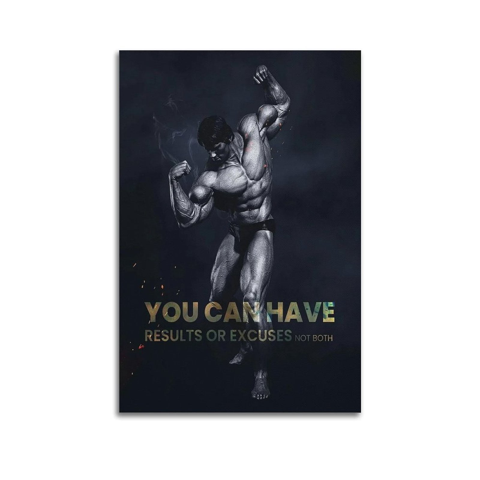 Star Arnold Schwarzenegger Bodybuilding Art Poster Painting Vintage ...