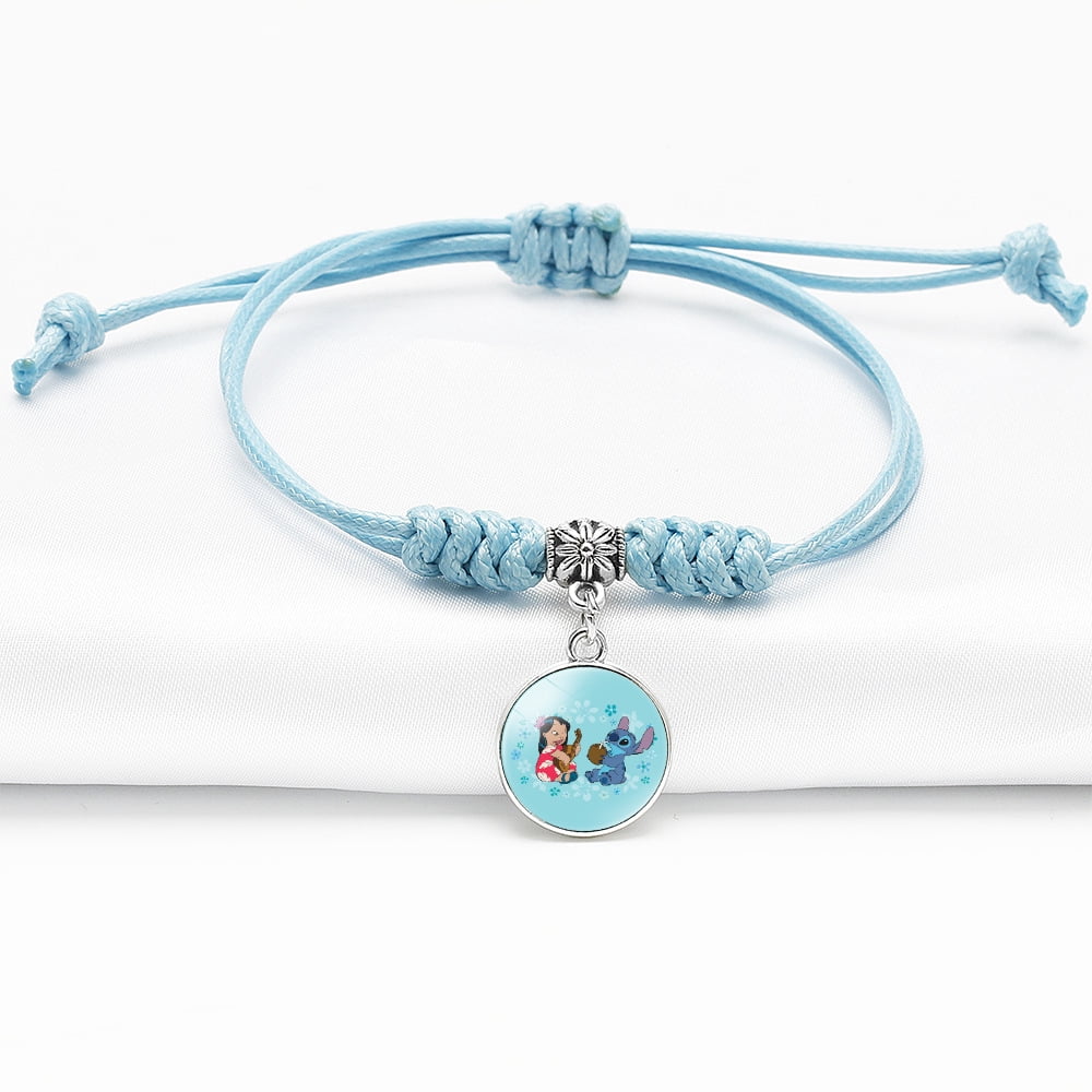 Star Baby Stitch Blue Cartoon King Kong Knot Retractable Bracelet ...