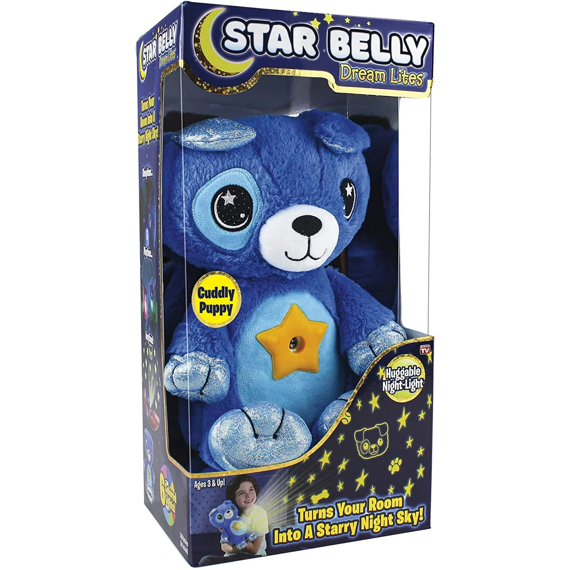 Star Belly Dream Lites Kids Plush LED Projector, Night Light Stuffed ...