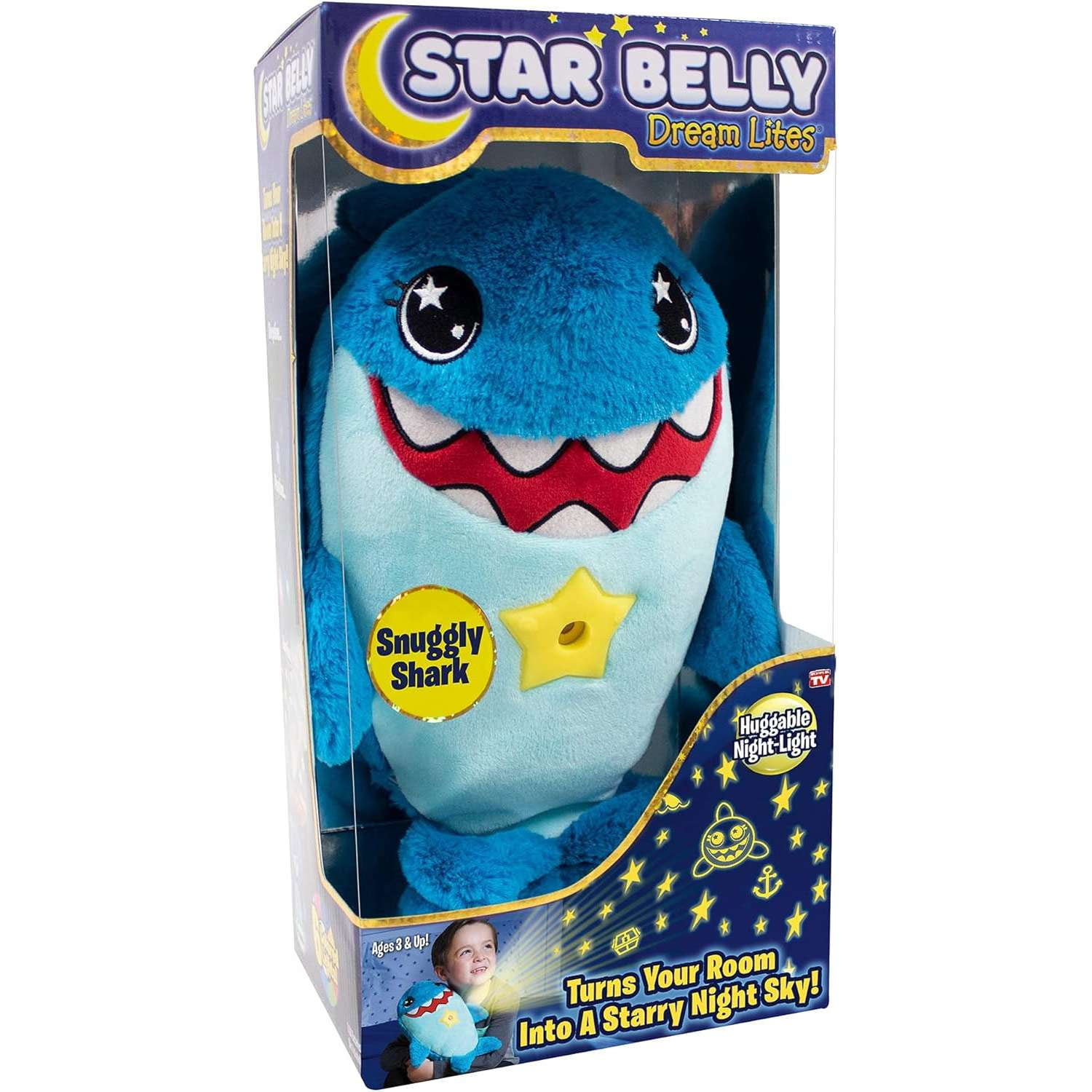 Star Belly Dream Lites Changing Plush Toy, Snuggly Shark Kids Night ...