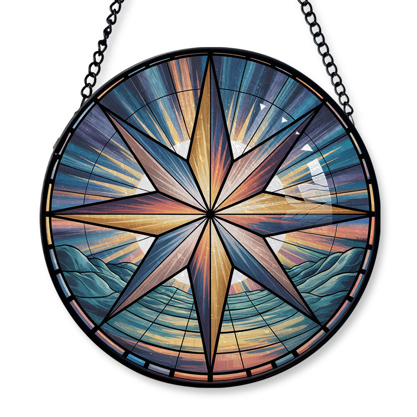 Star of Bethlehem Stained Glass Suncatcher Window Hanging – Unique ...