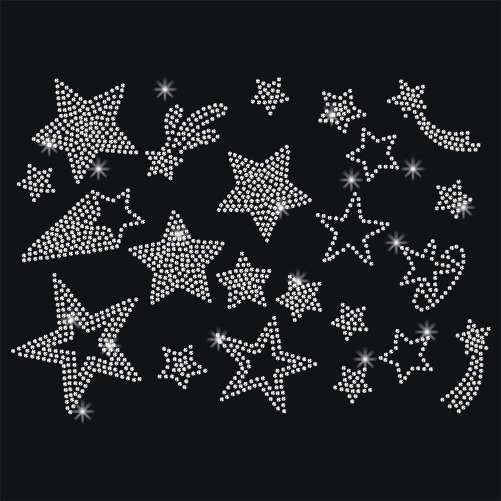 Star Bling Rhinestone Sticker Decorative Crystal Car Decal Sparkling ...