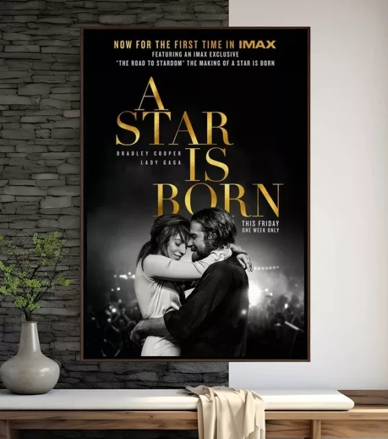 A Star Is Born 2018 Movie Poster, High Quality Print, Movie Art, Wall ...
