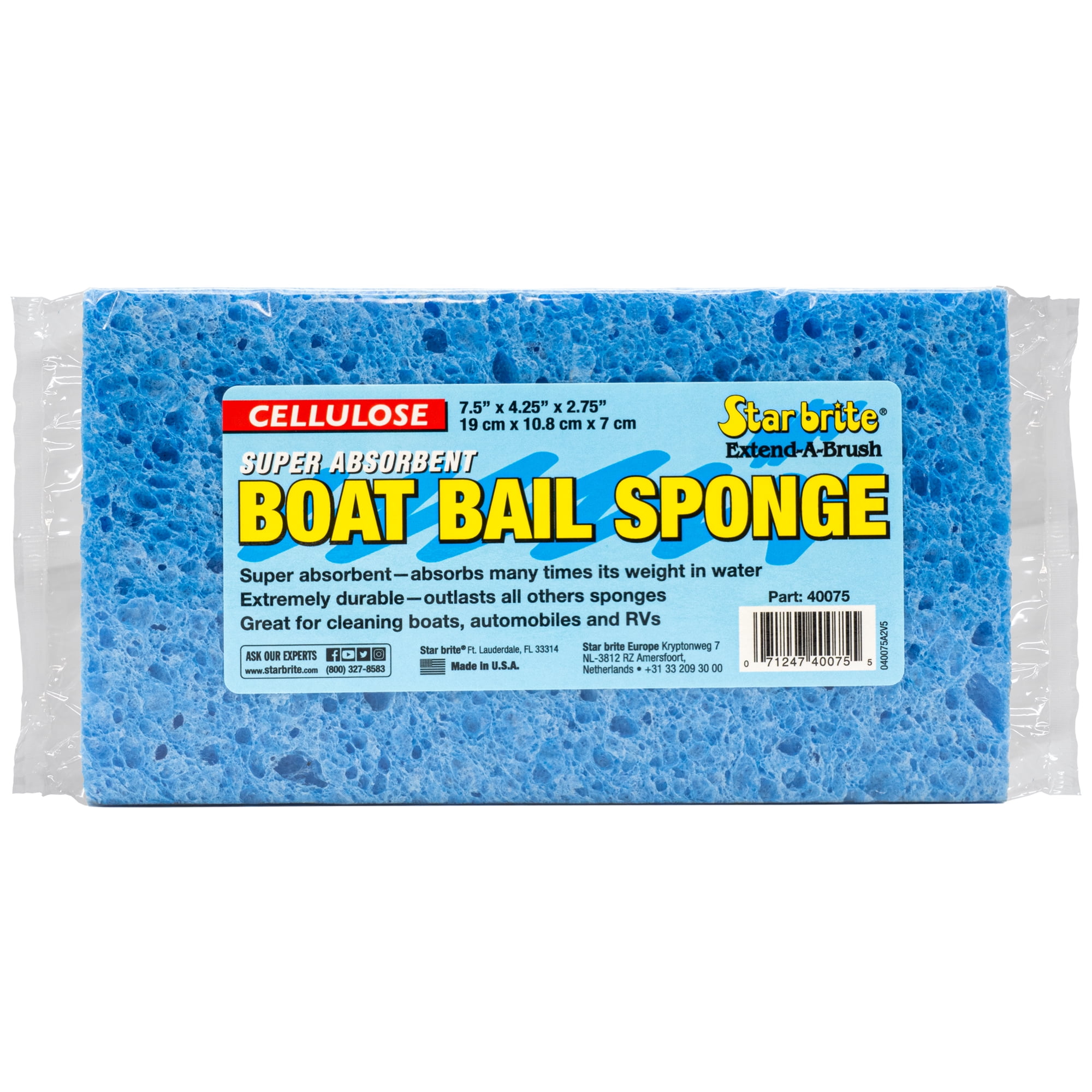 Star Brite 40075; Big Boat Sponge - Walmart.com