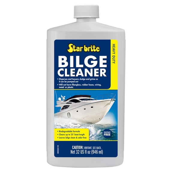 Star Tron Bilge Cleaner Quart, Dissolves Scum and Odors, Marine Cleaner ...