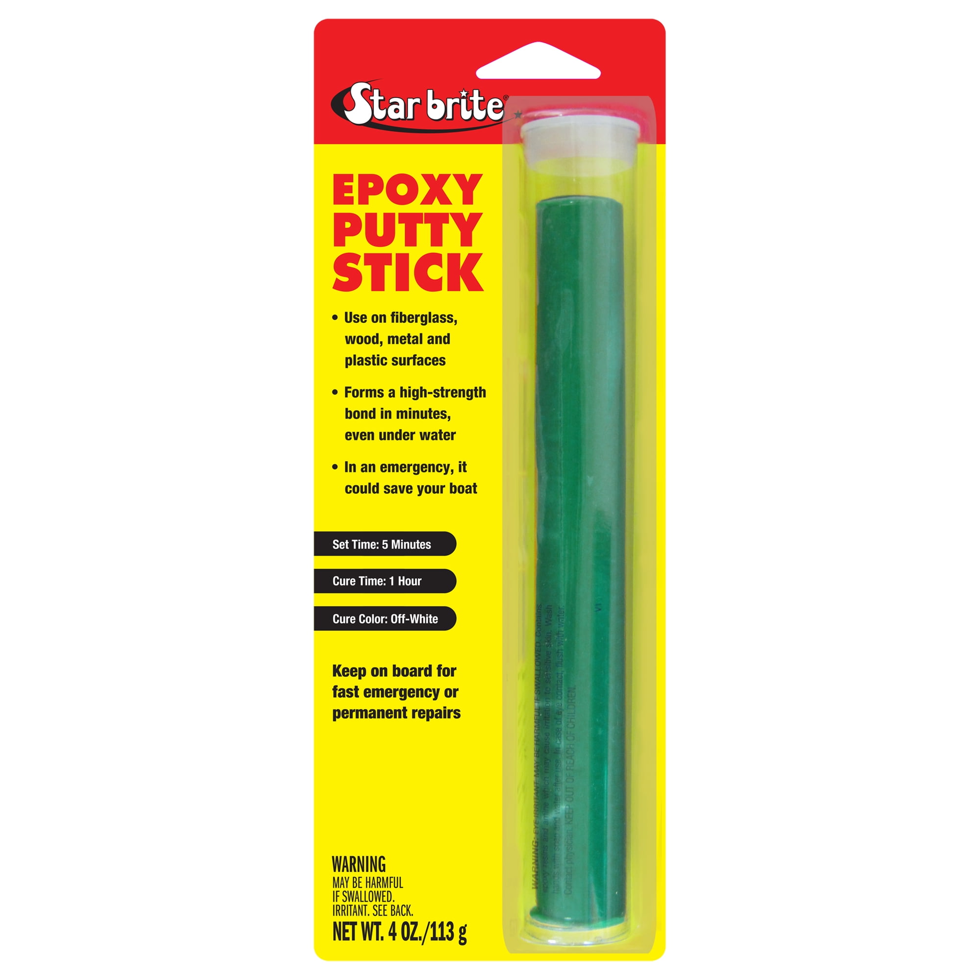 Star Brite 87104 Epoxy Repair Stick 4oz Putty Stick - Walmart.com