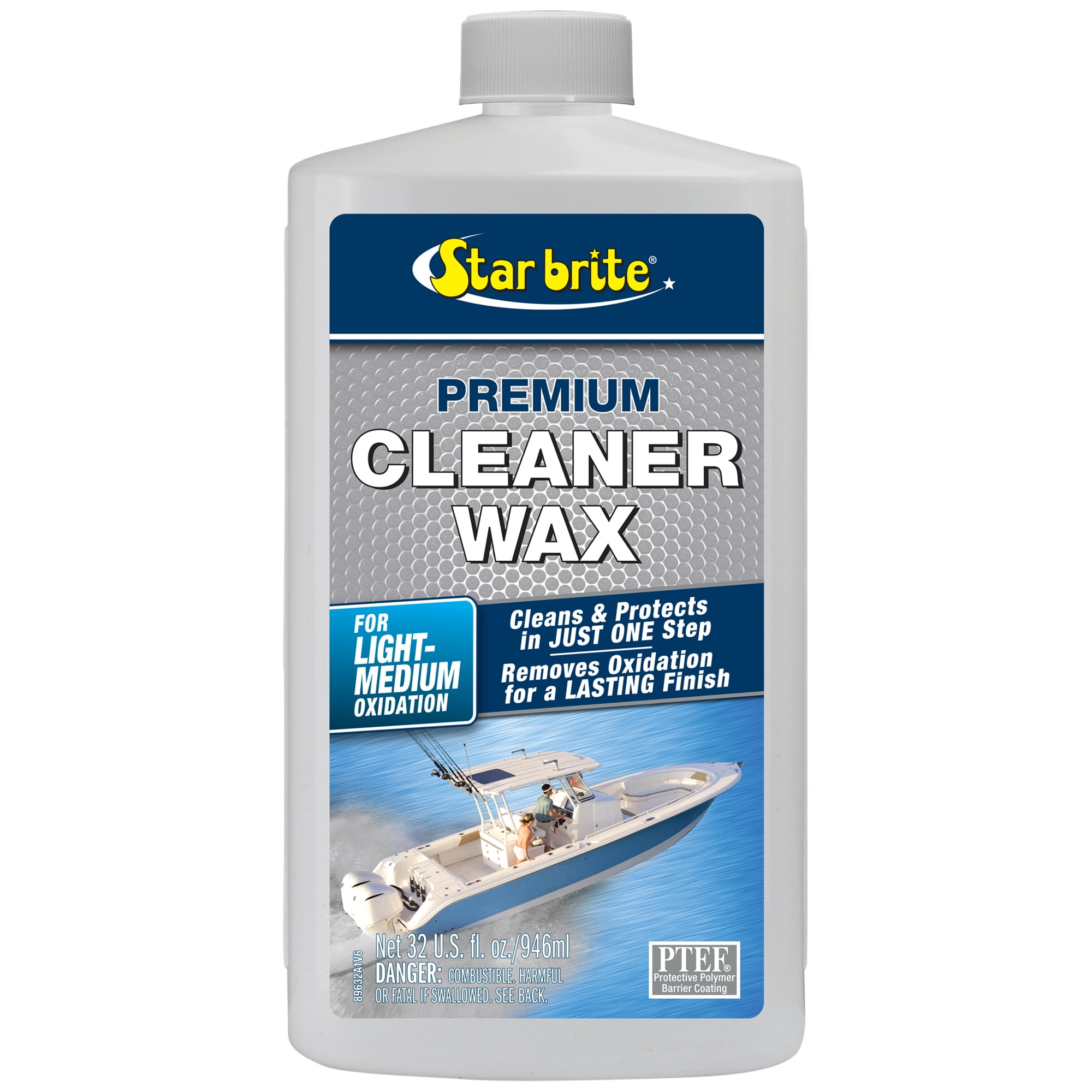 Star brite One-Step Premium Cleaner Wax, Restores Shine, UV Protection ...