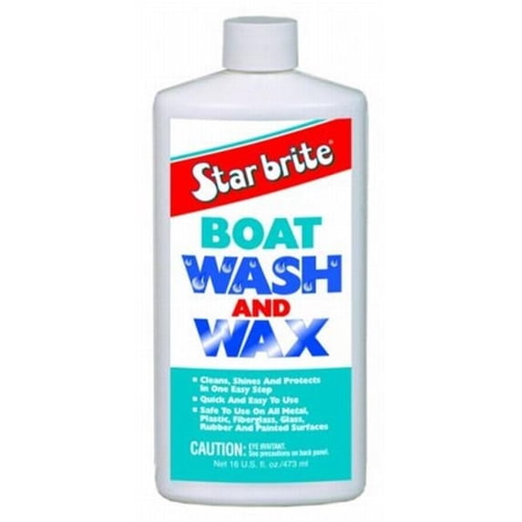 STARBRITE DIST Boat Wash and Wax, Blueberry Scent, UV Protection, 16 oz ...