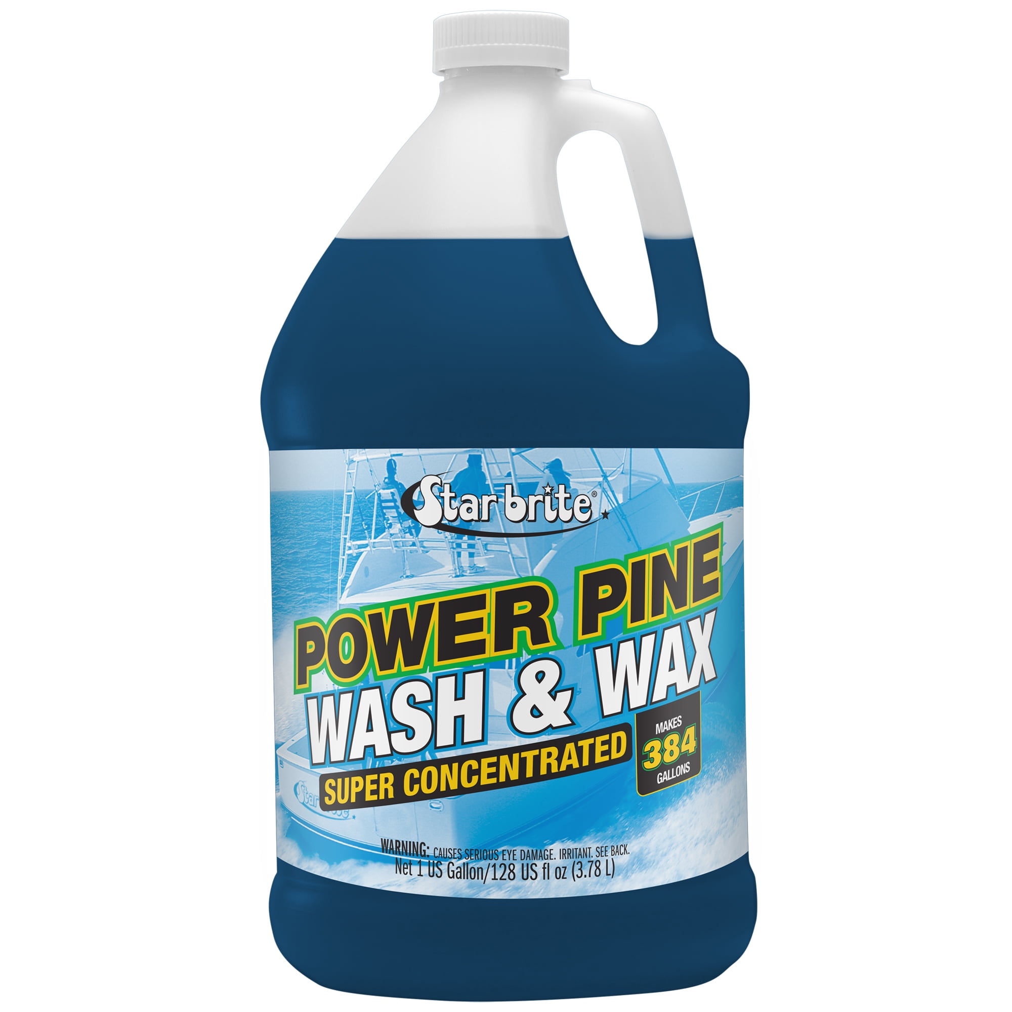 Star brite Power Pine Wash & Wax - Concentrated Marine Grade Formula ...