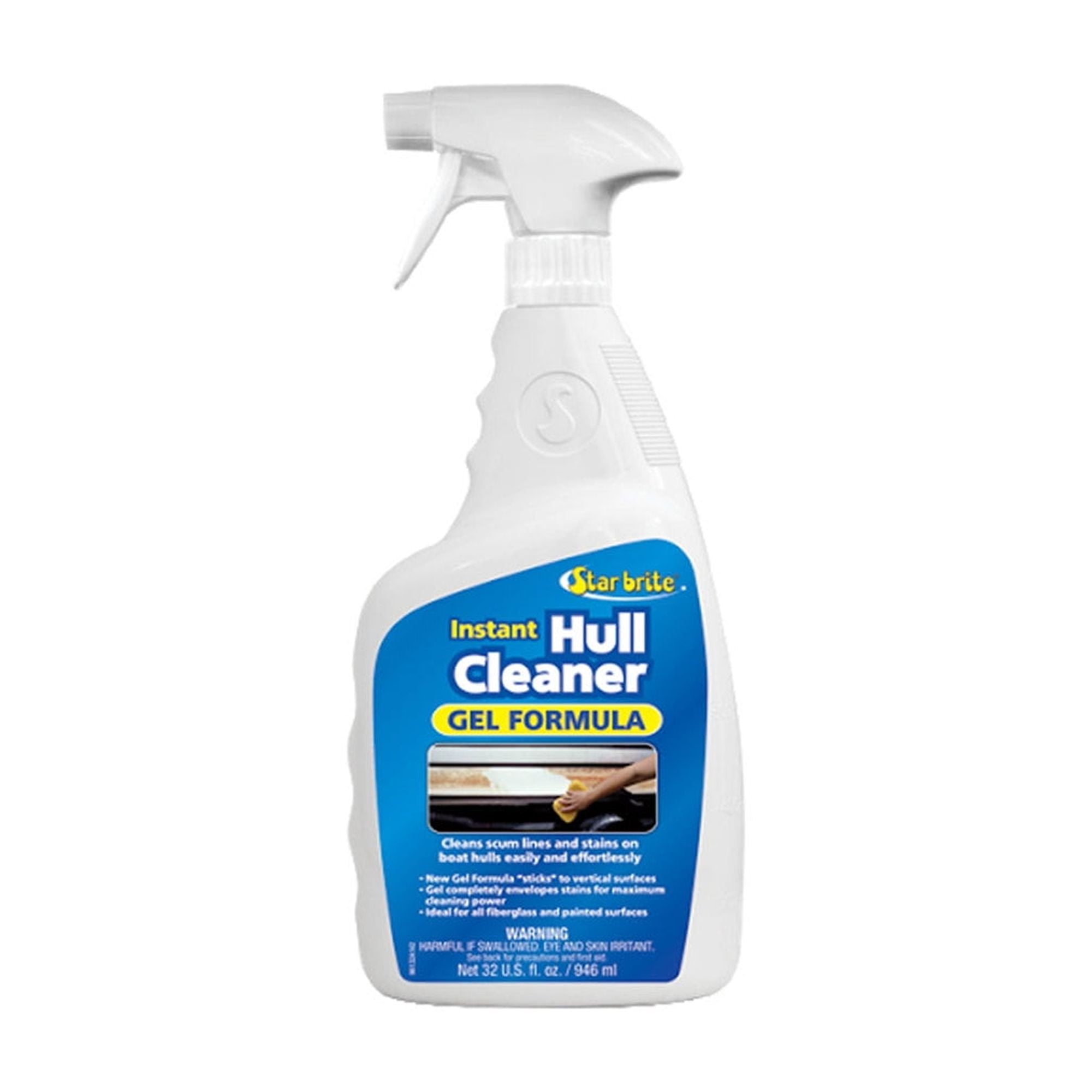 STAR BRITE Marine Hull Cleaner - 32 Oz Gel Spray for Fiberglass ...