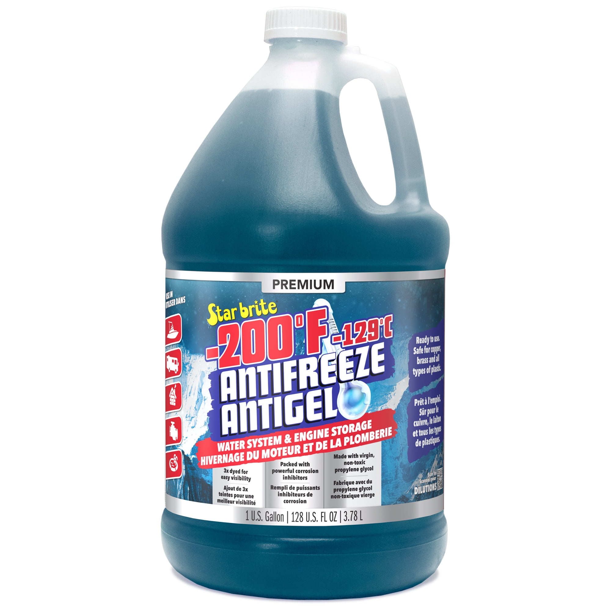 Star brite -200°F Antifreeze for RV, Boat & Water System, Non-Toxic PG ...
