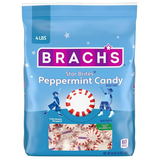 Star Brites Peppermint Candy, Individually Wrapped Candy, Mega Pack, 4 ...