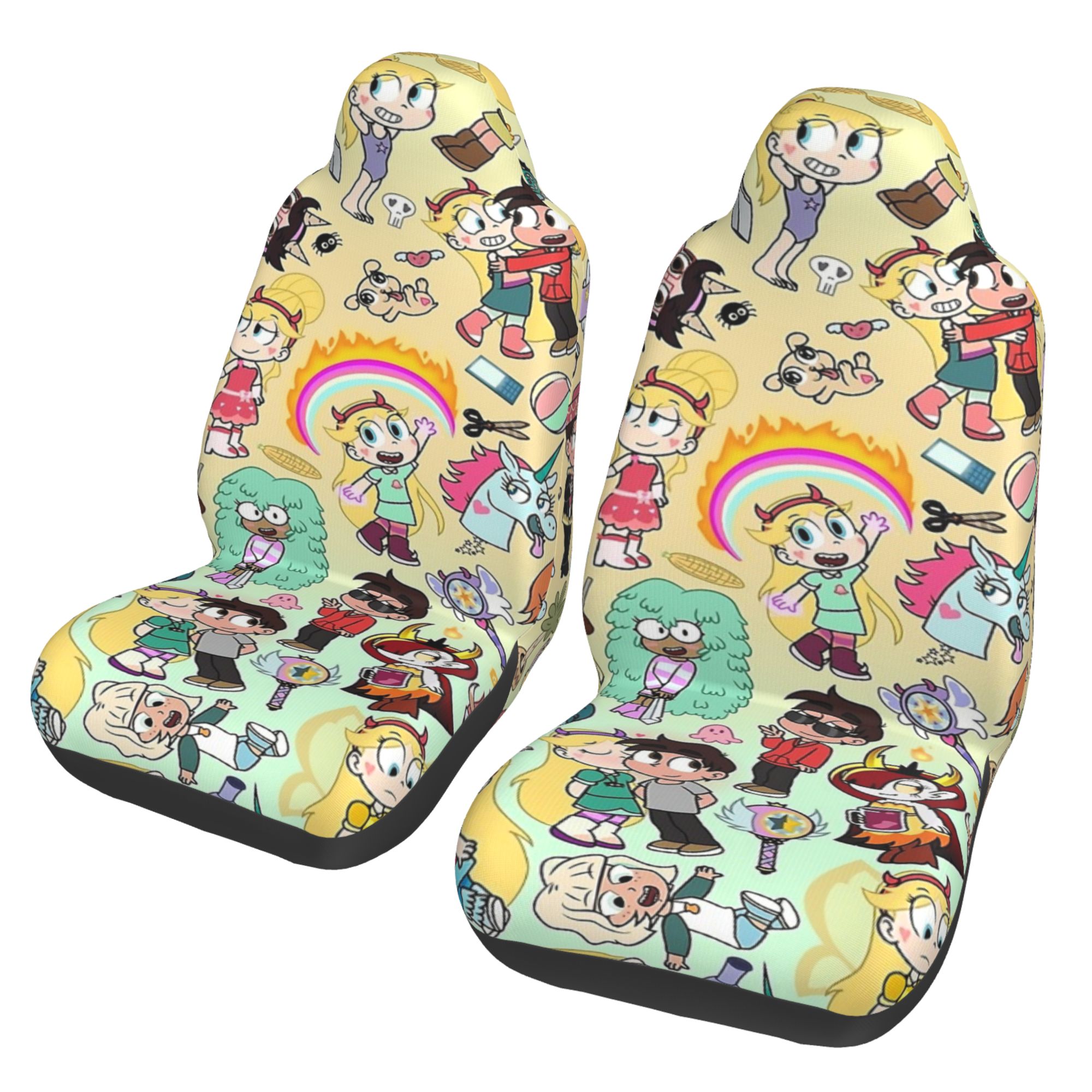 Star Butterfly Characters 2 Front Car Seat Covers For Car Truck Sedan ...
