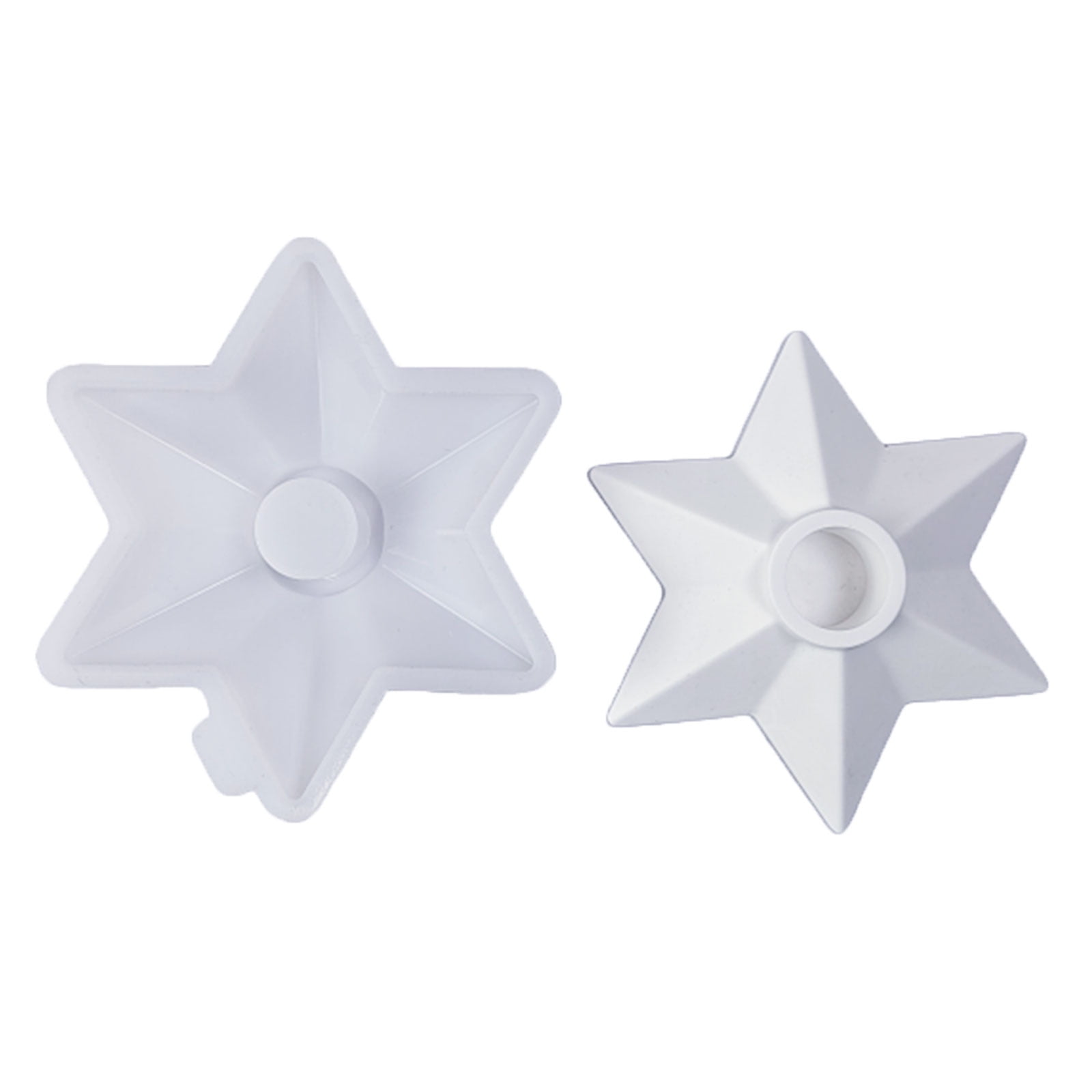 Star Candle Holder Silicone Molds DIY Castings Moulds Gypsum Molds Star ...