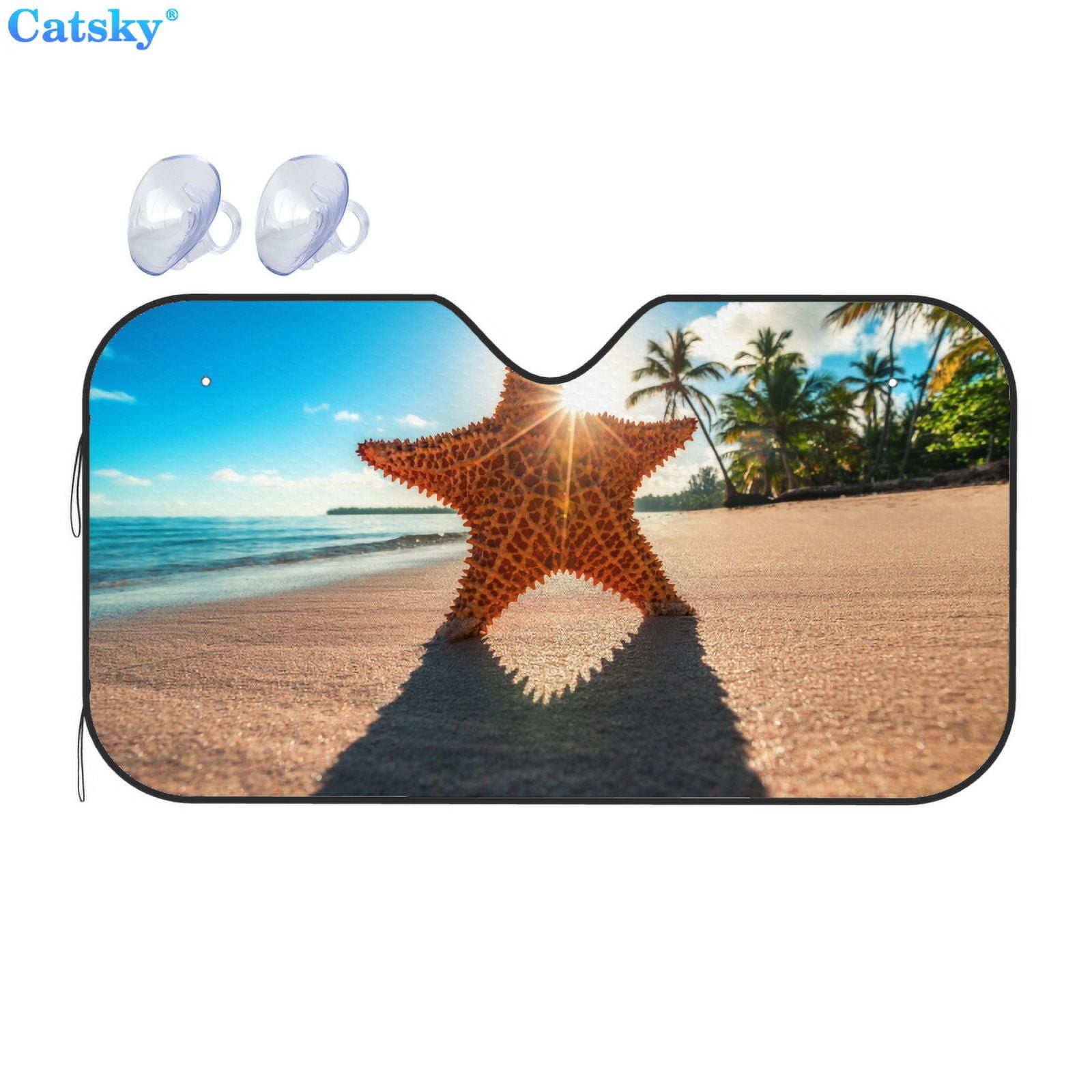 Star Car Windshield Cover Sun ShadeUniversal Folding Block UV Rays Sun ...