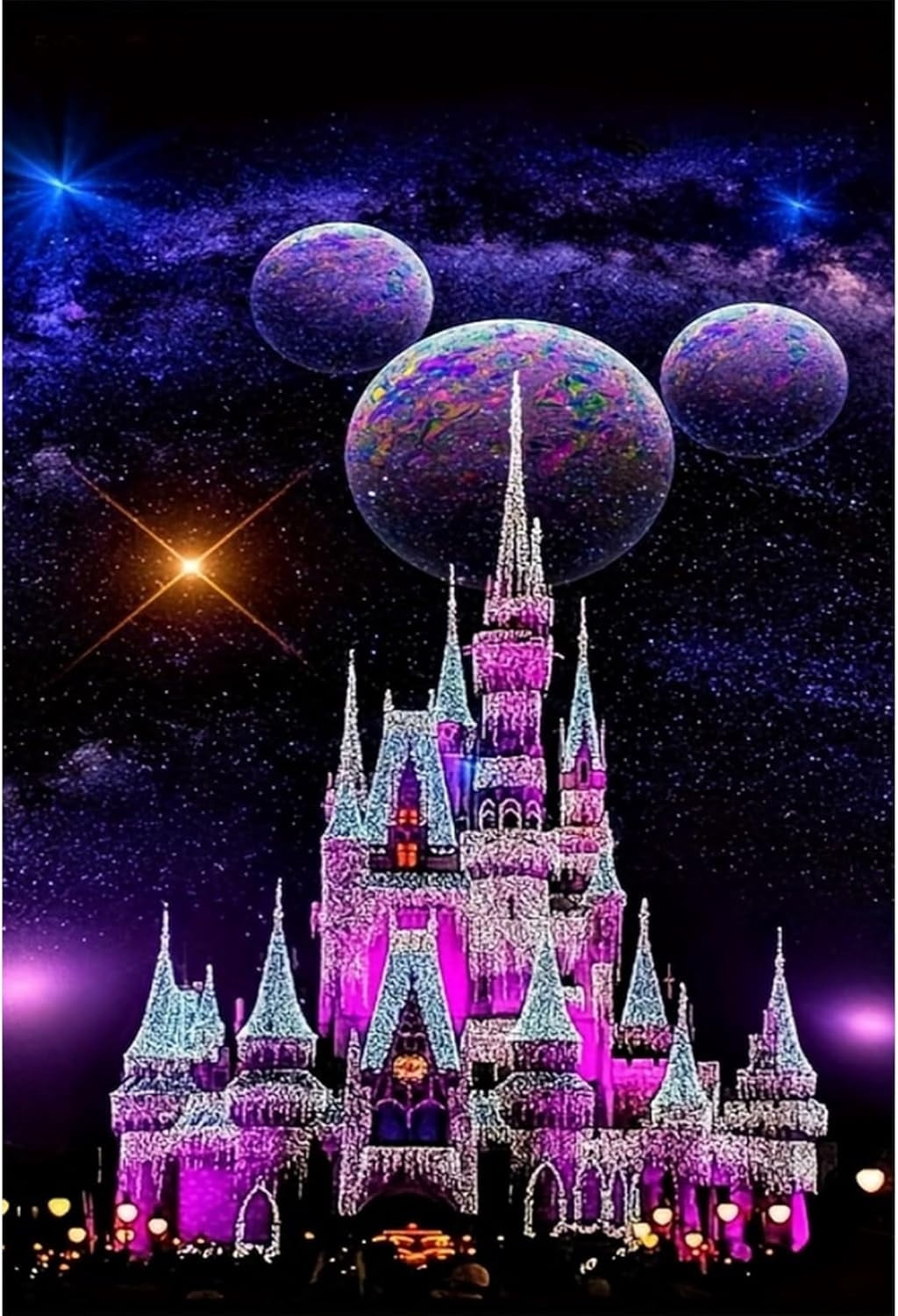 Star Castle Diamond Art Set (for Adults), Cartoon Diamond Painting Set ...