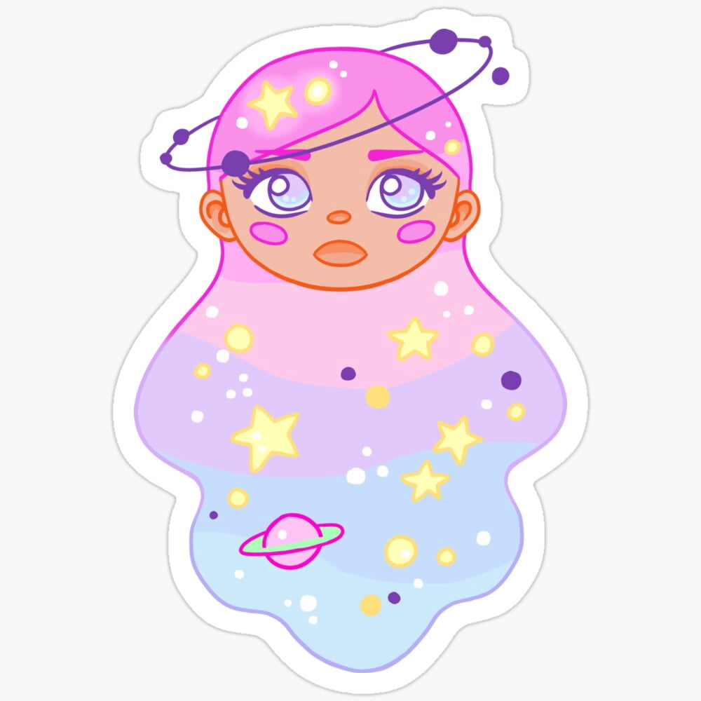 Star Child Sticker Phone Decal Water Bottle Stickers Car Decals, Laptop ...