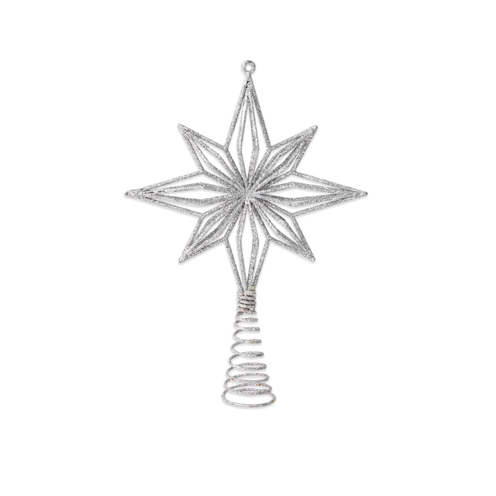 Star Christmas Tree Topper Eight Pointed Star Treetop Decoration Iron ...